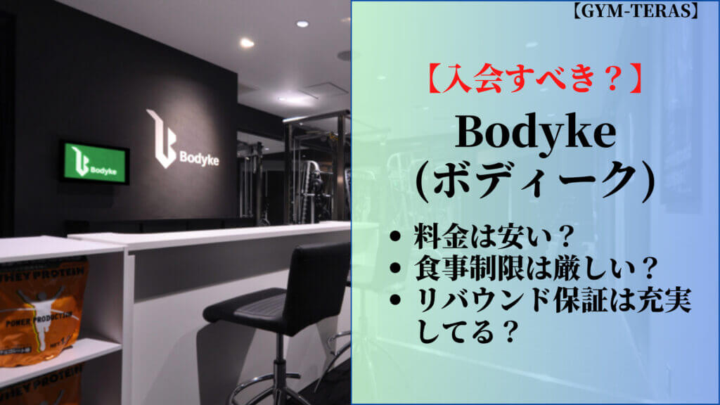 【保証が充実】Bodyke(ボディーク)の真相は？口コミ調査からわかった評判を徹底解説 | GYM-TERAS